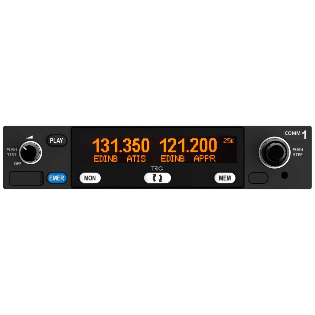 Trig TY96A VHF Panel Mounted Radio – AllAvionics.com